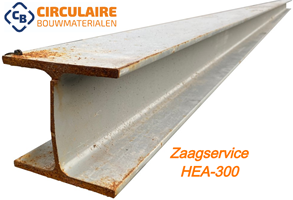 Zaagservice HEA 300 per zaagsnede Circulaire-bouwmaterialen